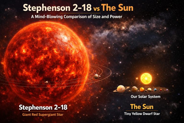 Stephenson 2-18 vs The Sun: A Mind-Blowing Comparison of Size and Power ...